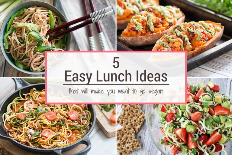 5 Easy Lunch Ideas that will make you want to go Vegan - The Healthy Tart