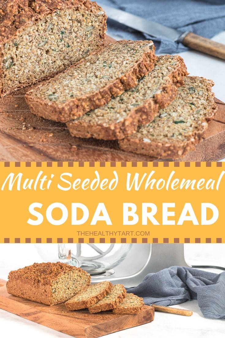 Multi Seeded Wholemeal Soda Bread - The Healthy Tart